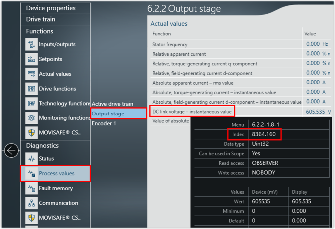 Example: Reading parameters