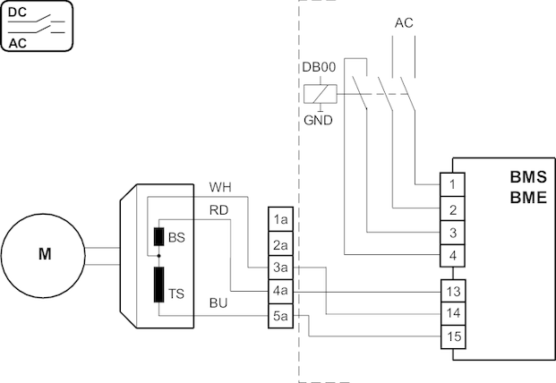 Brake control connection