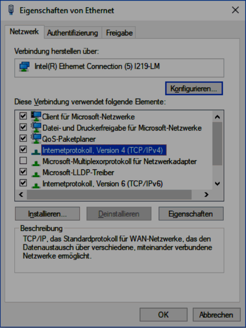 Setting the MOVISUITE® IP address on the PC - Guidance